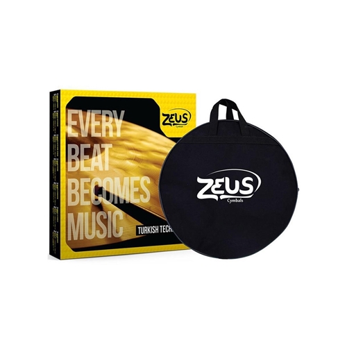 Kit de Pratos Zeus Custom SET E (14" HiHat, 16" e 18" Crash, 20" Ride ...
