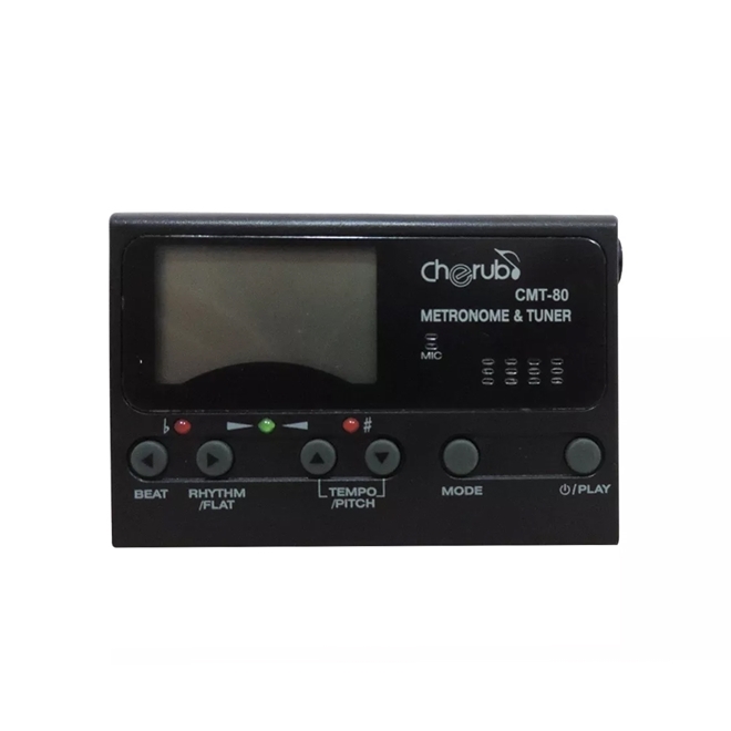 Afinador Metrônomo Eletrônico Cherub T-80 - Afinador Metrônomo ...