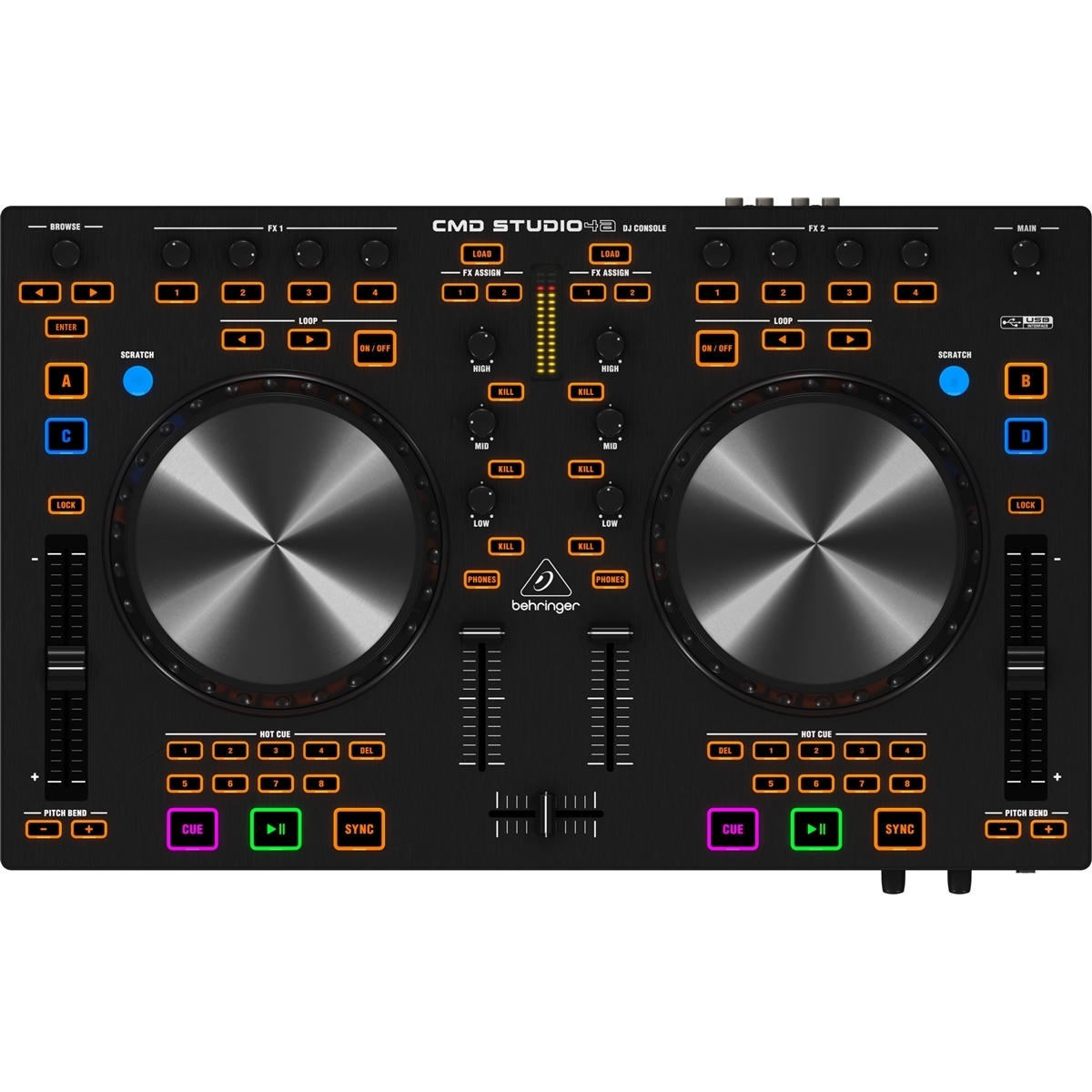 Controlador DJ Behringer CMD Studio 4A - Controlador DJ Behringer CMD ...